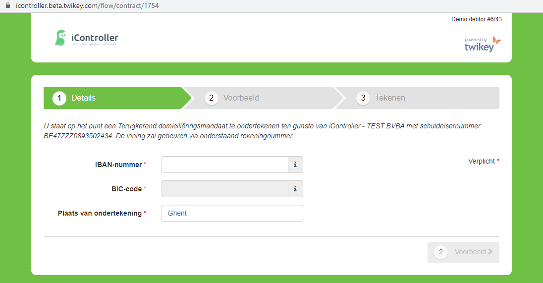 SEPA e-Mandates (Twikey) – iController Guide