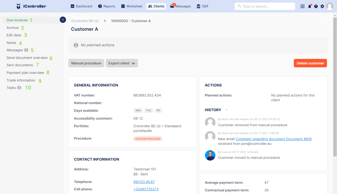 The debtor sheet: in-depth analysis – iController Guide